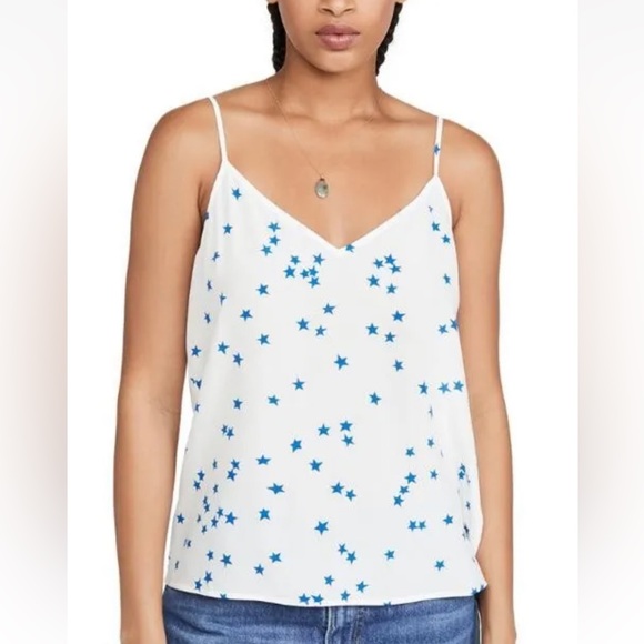 Equipment | Tops | Equipment Femme 0 Silk Layla Tank With Blue Star ...